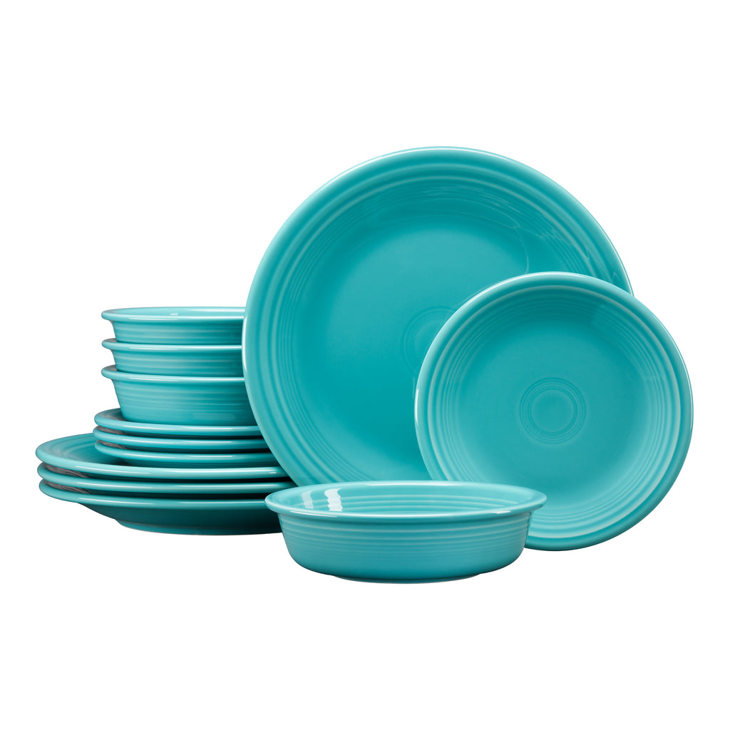 Classic Rim 12-Piece Dinnerware Set, Service for 4 – Fiesta Factory Direct