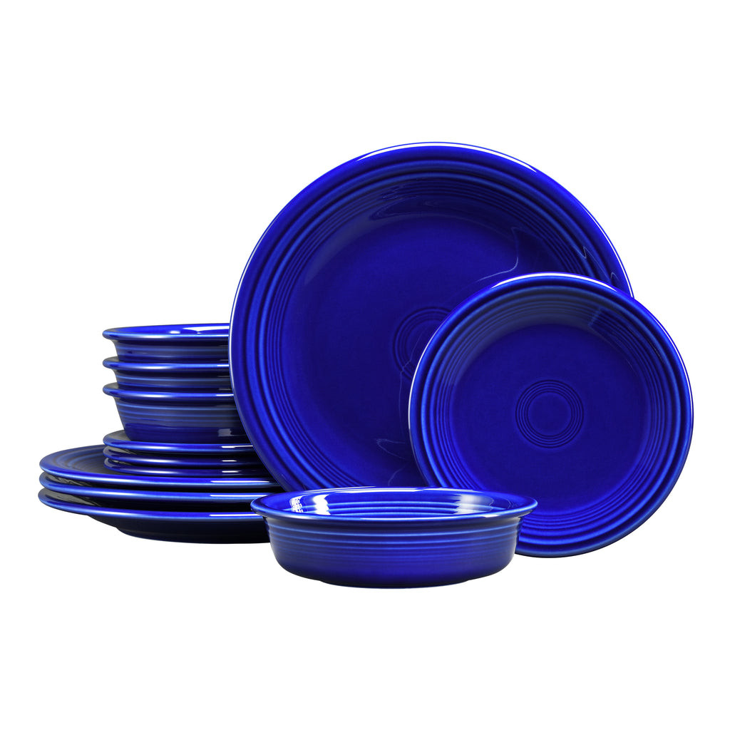 New Retired Classic Rim 12-Piece Dinnerware Set, Service for 4 – Fiesta ...