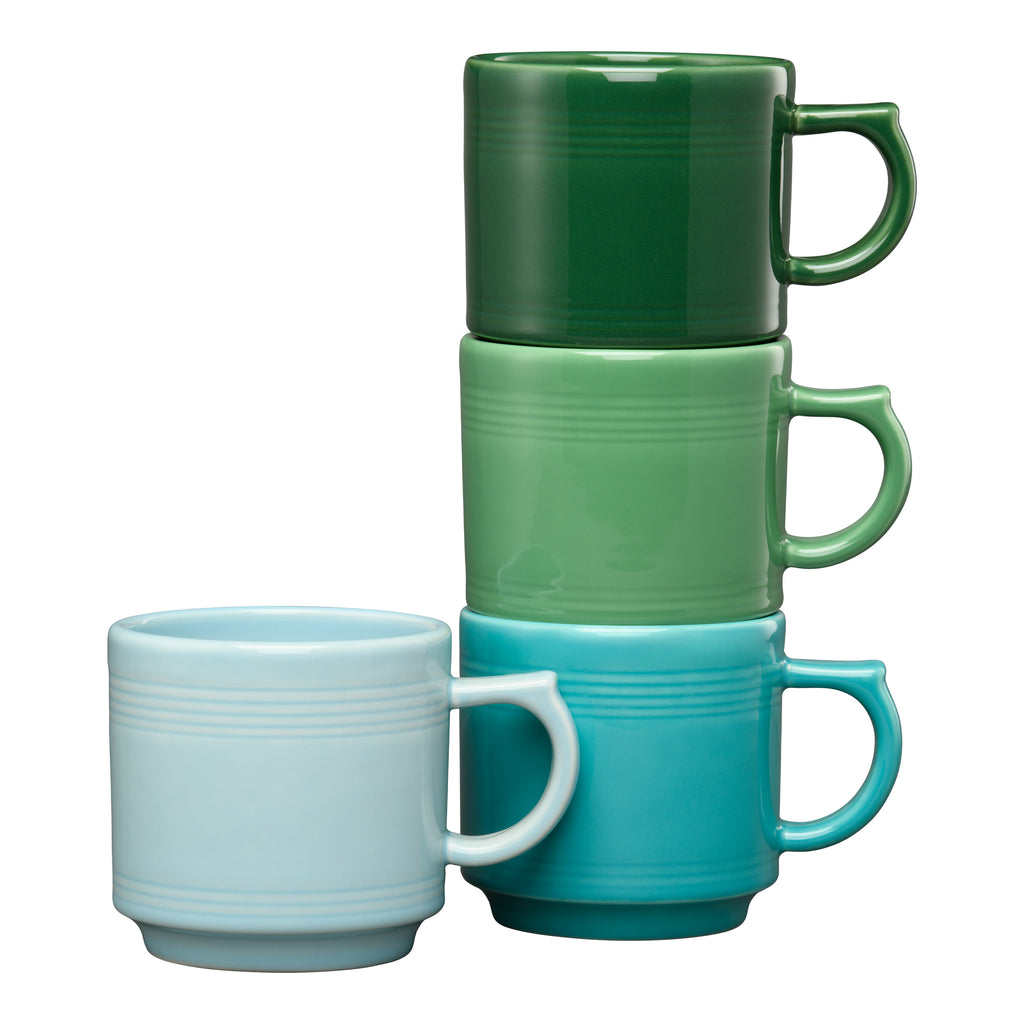 Aegean 16 OZ Set of 4 Mixed Stackable Mug Set – Fiesta Factory Direct