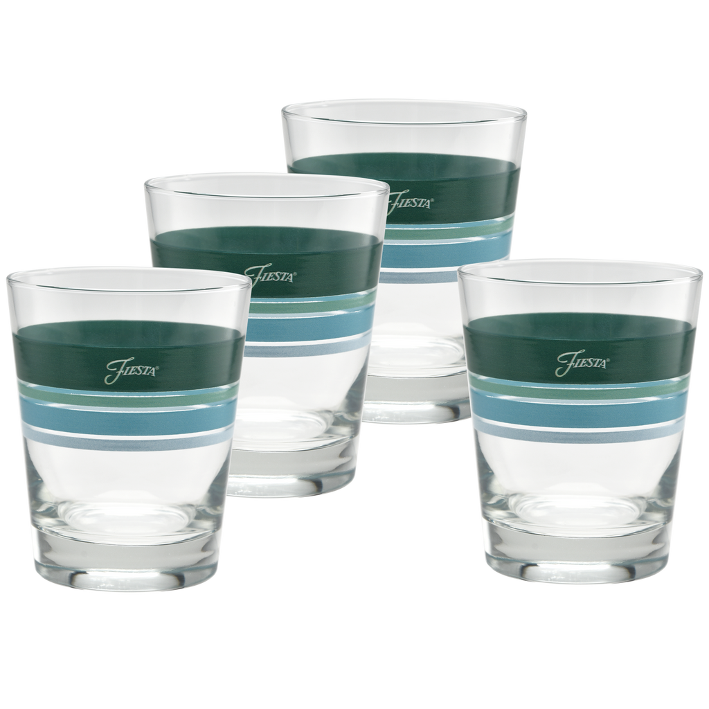 Mixed Aegean 15 oz. Edgeline Tapered Double Old Fashion - Set of 4 ...