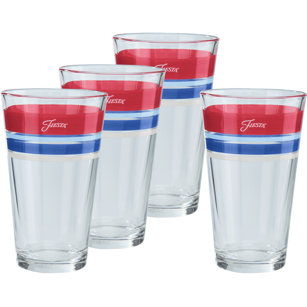 Americana 16 oz. Edgeline Cooler Glass - Set of 4 – Fiesta Factory Direct