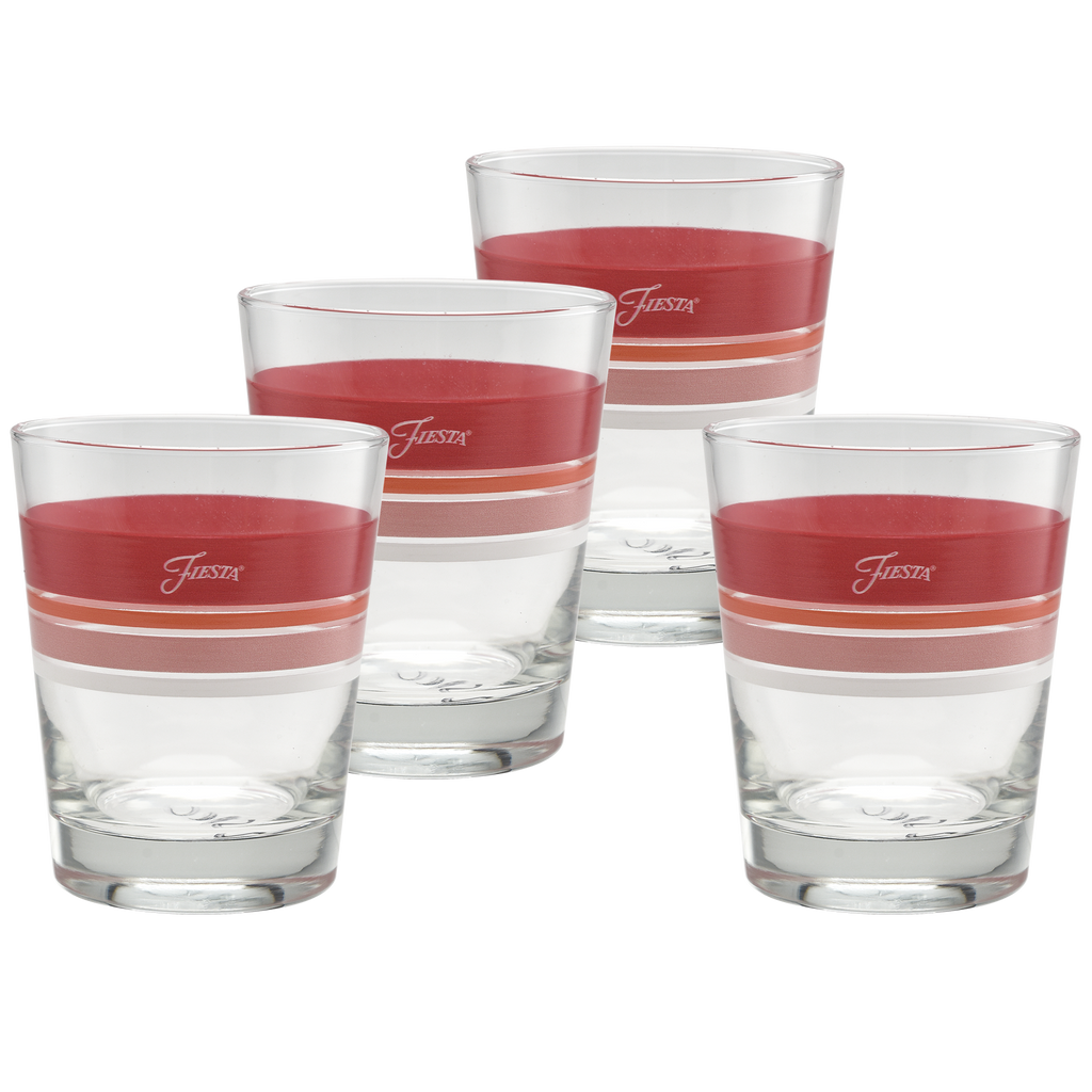 Sunset Horizon Edgeline Tapered Double Old Fashion Glass Mixed – Set o ...