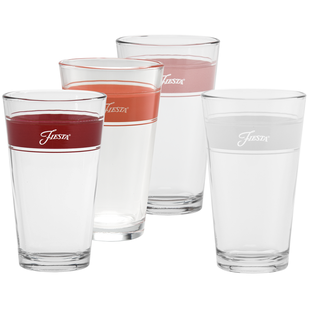 Sunset Horizon 16 oz. Frame Cooler Glass Mixed Color - Set of 4 ...