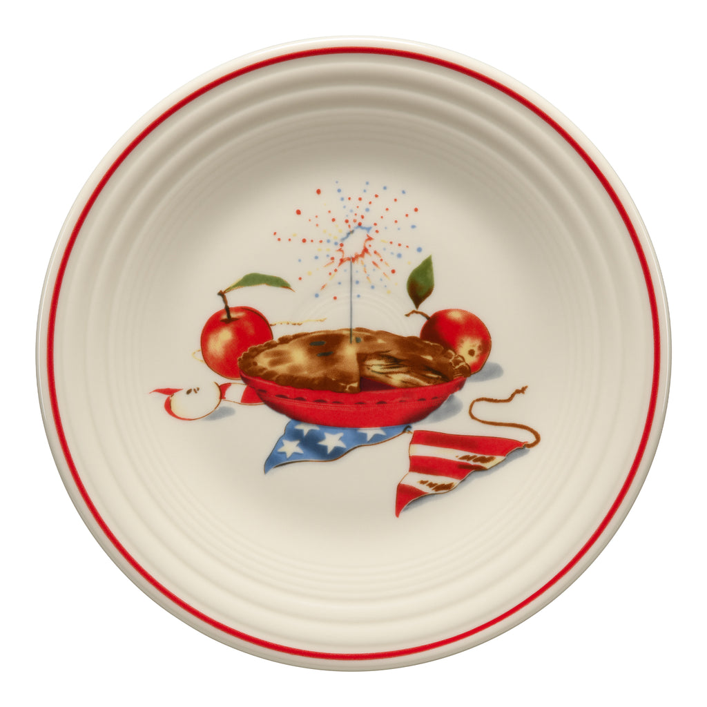 Americana Apple Pie Classic Rim 9 Inch Luncheon Plate – Fiesta Factory ...