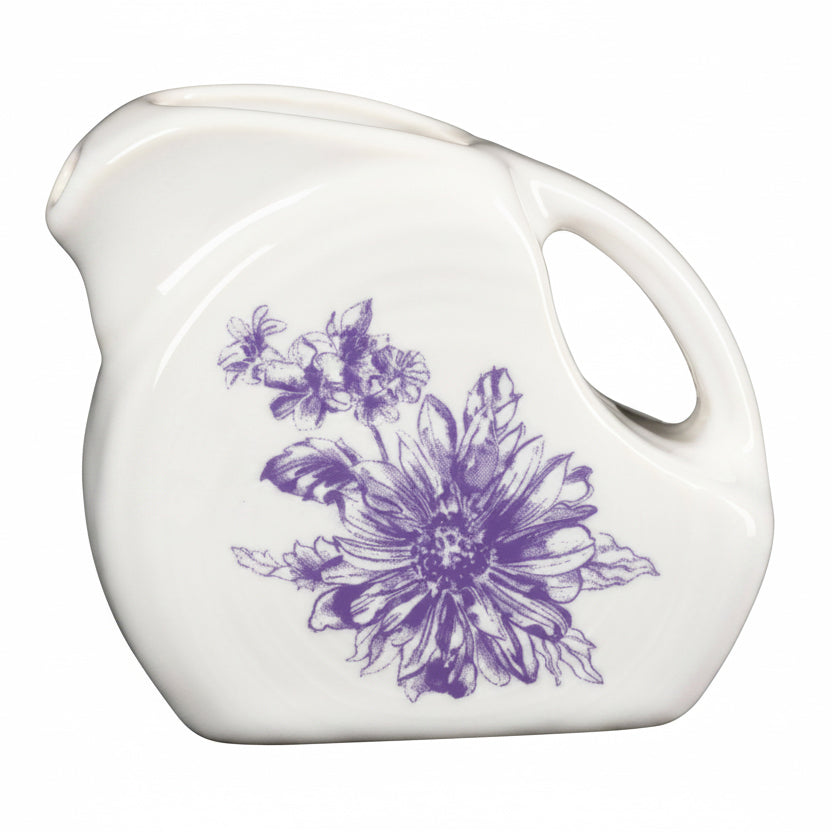 Botanical Floral Lavender 5 OZ Mini Disk Pitcher – Fiesta Factory Direct