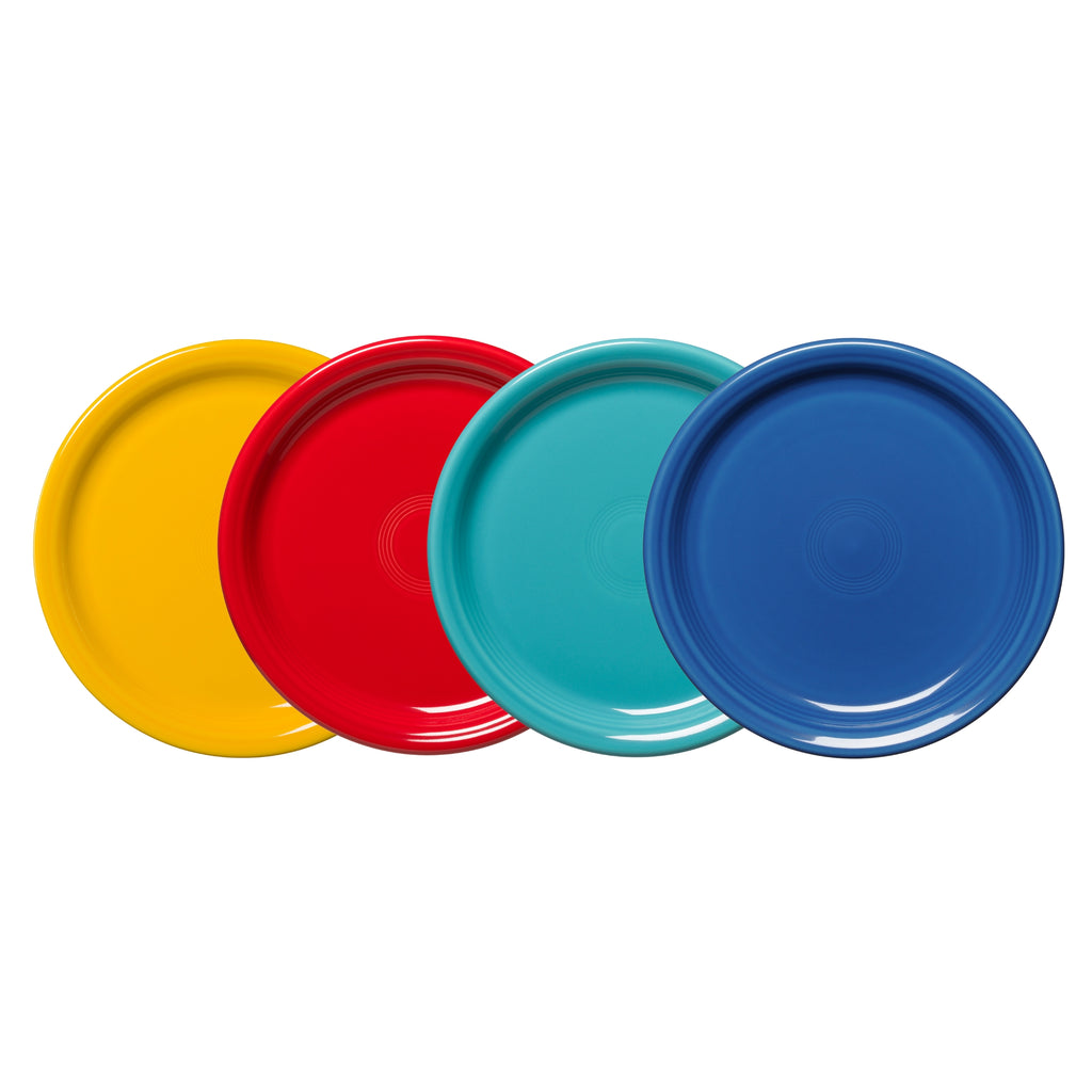 Mixed Vibrant Bistro Coupe 9 Inch Luncheon Plate, Set of 4 – Fiesta ...