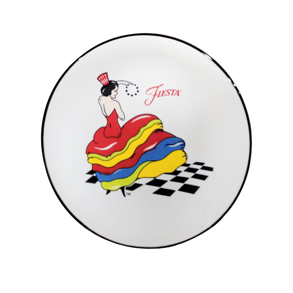 Retired Dancing Lady Classic Rim 6 1/8 Inch Appetizer Plate – Fiesta ...