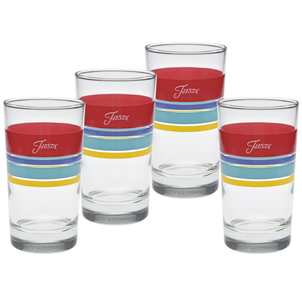 Vibrant 7 oz. Edgeline Juice Glass, Set of 4 – Fiesta Factory Direct